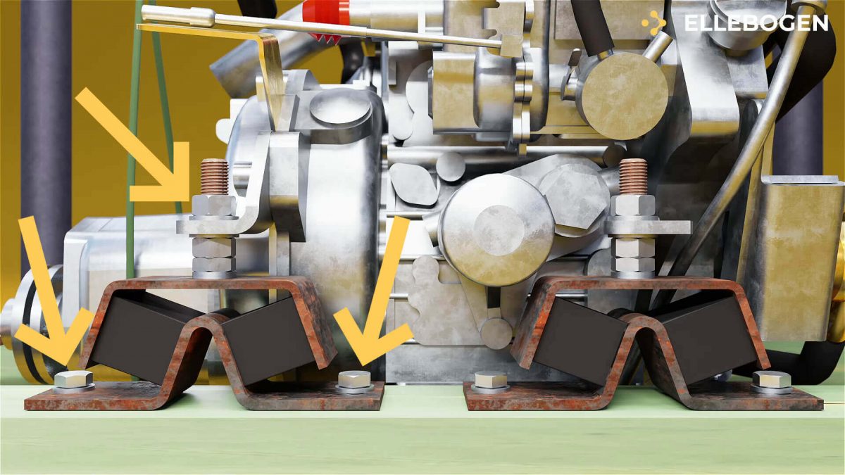 YANMAR ENGINE MOUNT REPLACEMENT MARINE ENGINE YANMAR 2GM20 - Ellebogen